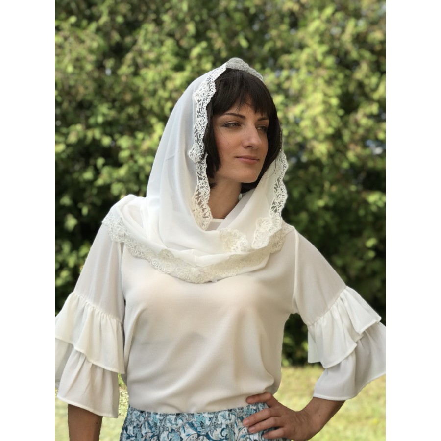 Капор, капюшон-хомут на голову - Вінчання- студія "все для вінчання та ...